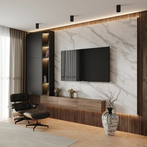 6 Inspirasi Desain Backdrop TV untuk Ruang Keluarga